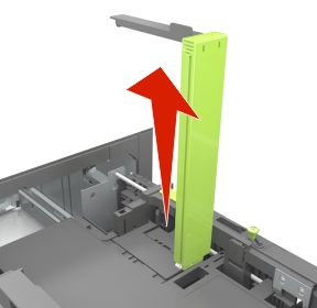 Loading the 2100‑sheet tray | Lexmark MX810