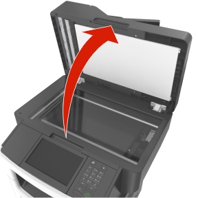 Nettoyage de la vitre du scanner | Lexmark MX611