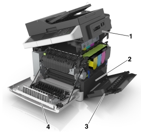 Replacing the waste toner bottle | Lexmark CX410