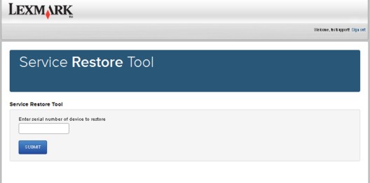 Restoring the printer configuration | Lexmark CX725