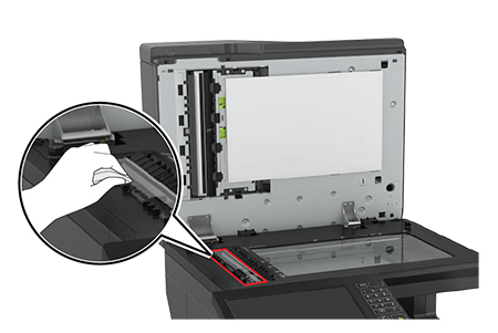 Cleaning the scanner | Lexmark CX825