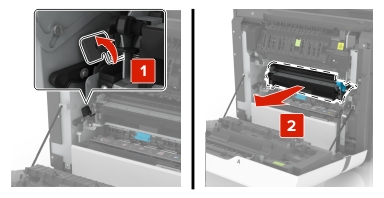 Replacing the transfer module | Lexmark CX725