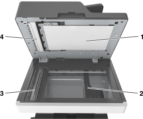 Cleaning the scanner glass | Lexmark MX711
