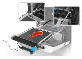 Replacing the transfer module | Lexmark C4150