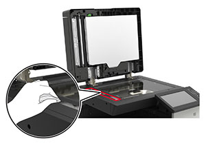 Cleaning the scanner | Lexmark XC9235