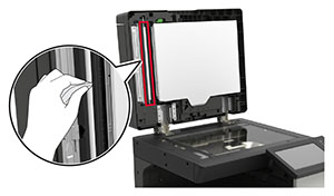 Cleaning the scanner | Lexmark XC9235