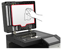 Cleaning the scanner | Lexmark XC9235