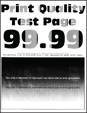 Lexmark Printer Test Page