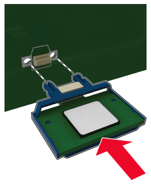 Installing an optional card | Lexmark MS321