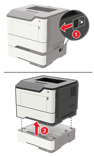 Replacing the pick roller assembly | Lexmark MS621