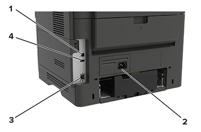 Attaching cables | Lexmark M3250