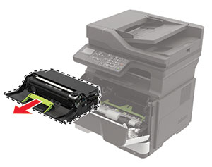 Replacing the imaging unit | Lexmark MX321