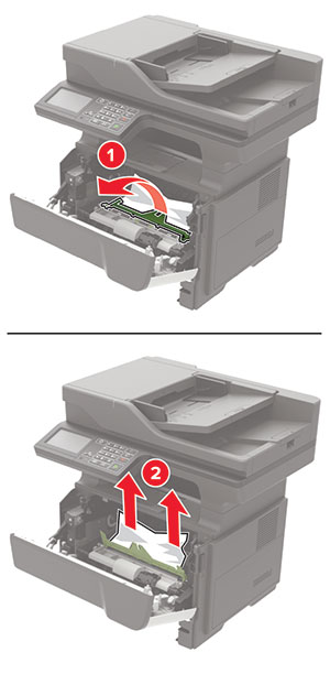 Paper jam in door A | Lexmark MX421