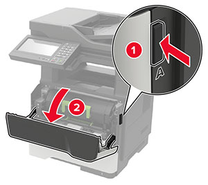 Finding the printer serial number | Lexmark MX622