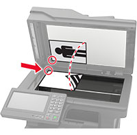 Using the automatic document feeder and scanner glass | Lexmark XM3250
