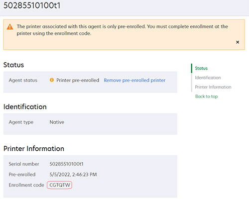 Cloud‑based pre‑enrollment | Lexmark Cloud Services