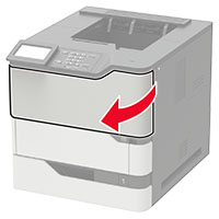 Paper jam in door A | Lexmark MS821
