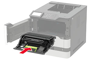 Replacing the imaging unit | Lexmark MS821