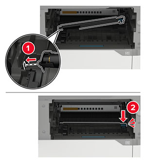 Replacing the transfer roller | Lexmark MS823