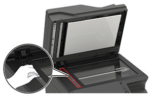 Cleaning the scanner | Lexmark CX625