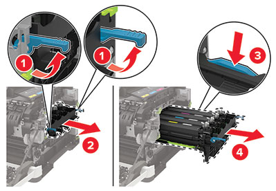 Replacing an imaging kit | Lexmark CX522