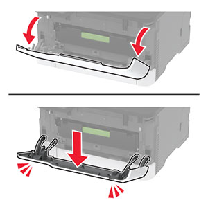 Finding the printer serial number | Lexmark MC3326