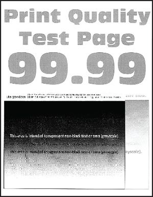 Lexmark Printer Test Page
