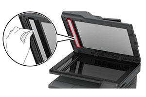 Cleaning the scanner | Lexmark MX331