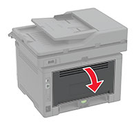 Paper jam in trays | Lexmark MX431