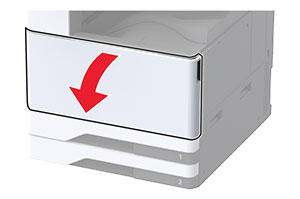 Finding the printer serial number | Lexmark XC9445