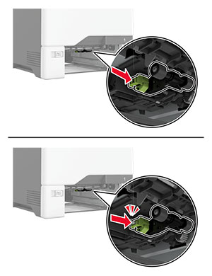 Cleaning the pick tires | Lexmark CS735