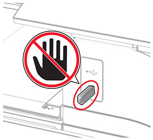 Сканиране към флаш устройство | Lexmark CX833