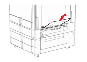 Bourrage papier au niveau du bac de 550 feuilles en option | Lexmark XC8355