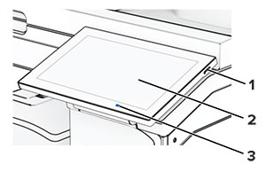 Uso do painel de controle | Lexmark XC8355