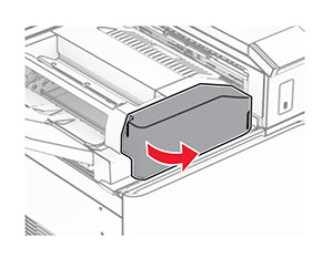 Paper jam in the paper transport with folding option | Lexmark CS963