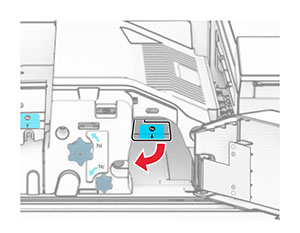 Paper jam in the paper transport with folding option | Lexmark CS963
