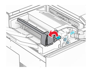 Paper jam in the paper transport with folding option | Lexmark CS963